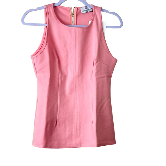 Chloe Kristyn | Tops | Chloe Kristyn Pink Jenni Ponte Tank Top Nwt Size ...